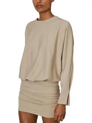 REISS Lorenza Long Sleeve Mini Dress