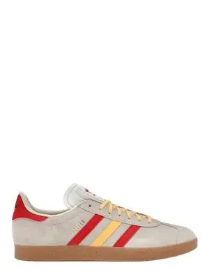 Adidas Gazelle Lace Up Sneakers - White/spark/scarelet Red