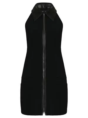 Proenza Schouler Emi Zipped Suiting Mini Dress - Black