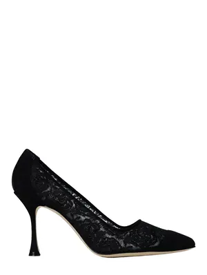 Manolo Blahnik Pointed Toe Pump - Black