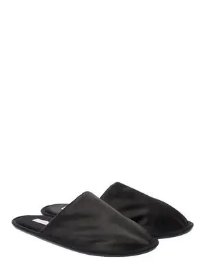 THE ROW Frances Slippers - Black