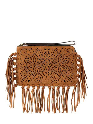 ISABEL MARANT Isabel Marant Fringed Suede Clutch
