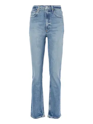 AGOLDE Stovepipe High-rise Straight Jeans - Blue