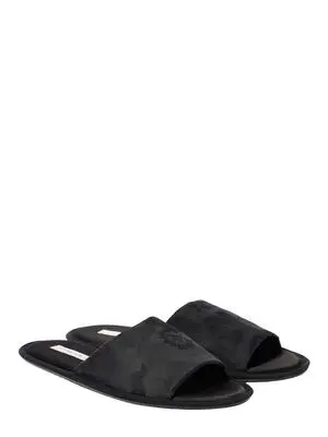 THE ROW Frances Jacquard Slippers - Black