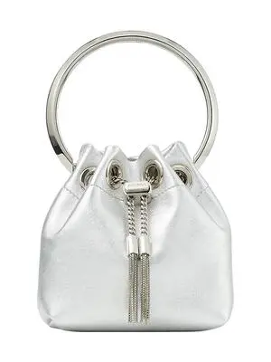 JIMMY CHOO Micro Bon Bon Mini Bag - Silver