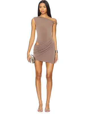 Nbd Arleth Mini Dress - Taupe