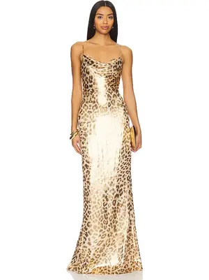 LOVERS AND FRIENDS Taylor Gown - Leopard