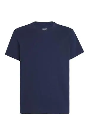 SKIMS Cotton T-shirt Navy