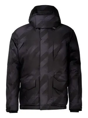 Perfect Moment Max Down Parka Jacket - Black-houndstooth