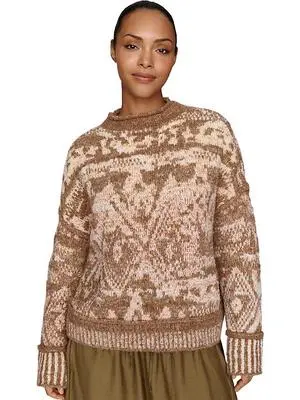 PILCRO Relaxed Roll-Neck Sweater