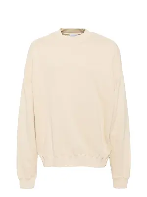 Off-White Logo-print Cotton Sweatshirt - Neutrals