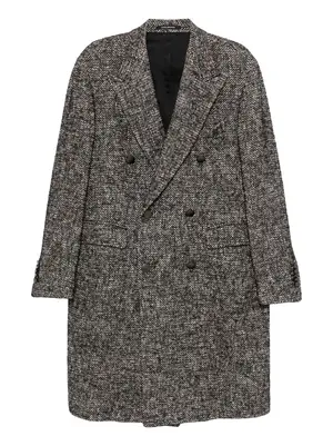 Tagliatore Double-breasted Mid-length Coat - Black