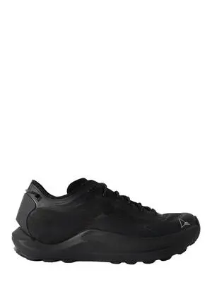 ROA Sella Leather And Mesh Sneakers - Black