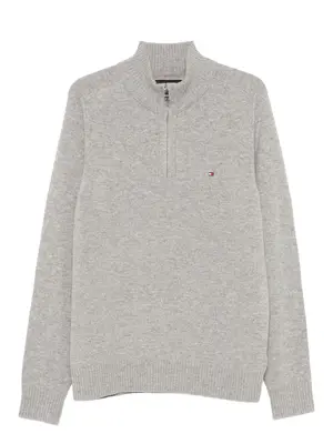 TOMMY HILFIGER Half-Zip Wool Sweater