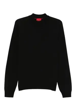 Hugo Virgin Wool Sweater - Black
