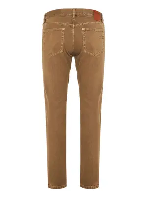 Zegna Slim-cut Jeans - Brown