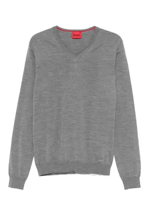 Hugo Virgin Wool Sweater - Grey