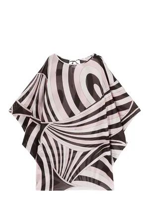 Emilio Pucci Iride-print Kaftan - Brown