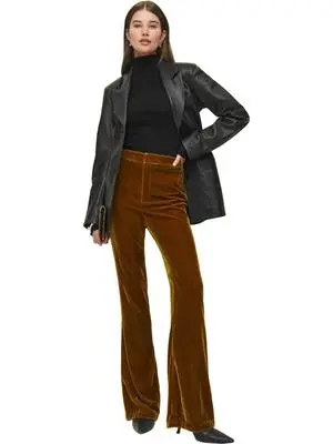 REFORMATION Reformation Sora Velvet Pant Copper