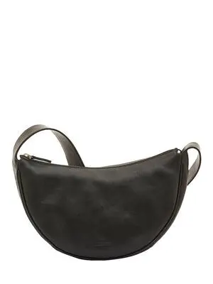 Il Bisonte Leather Hobo Bag - Nero