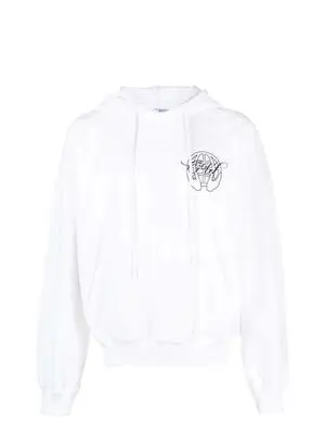 Off-White Arrow Boxy Hoodie - White