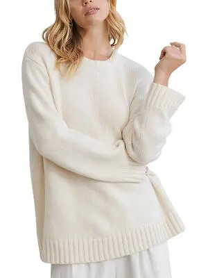 Jenni Kayne Amelia Cashmere Crewneck Sweater - Ivory