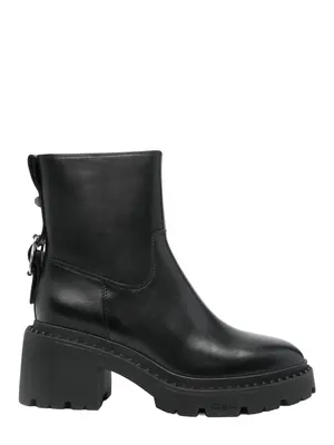 Ash 75mm Newton Ankle Boots - Black
