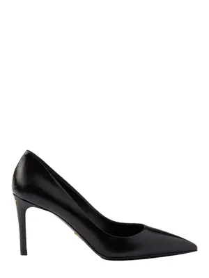 Prada 85mm Saffiano Leather Pumps - Black