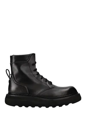 Premiata Padded Lace-up Ankle Boots - Black