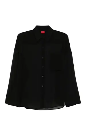Hugo Sheer Shirt - Black