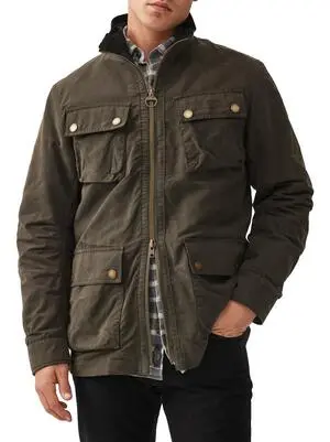 Rodd & Gunn Aberdeen Waxed Cotton-blend Jacket - Deep Olive