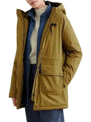 SEASALT CORNWALL Seasalt Cornwall Cliff Castle Waterproof Hooded Coat Oak Yellow