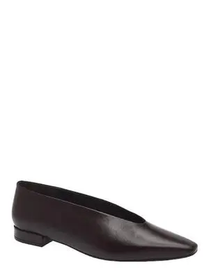 Jeffrey Campbell Pointed Toe Flat - Coffee Crinkle