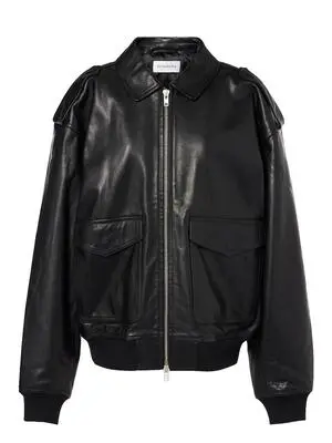 THE FRANKIE SHOP Viper Leather Jacket - Black