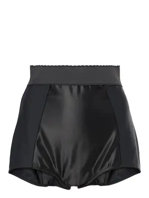 Dolce & Gabbana High-rise Paneled Shorts - Black