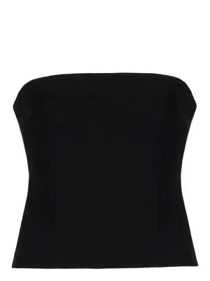 Matteau Strapless Knit Top - Black