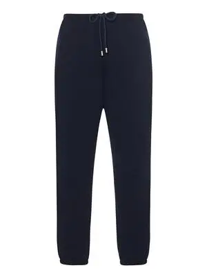 THE ROW Teo Pant In Cashmere And Cotton - Navy