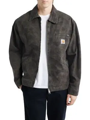 Carhartt Work In Progress Duck Detroit Camo Zip Jacket - Camo Duck
