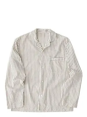 TEKLA Patch-pocket Cotton Poplin Pyjama Shirt - Hopper Stripes