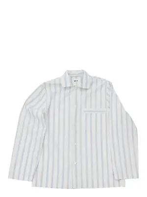 TEKLA Patch-pocket Cotton Poplin Pyjama Shirt - Needle Stripes