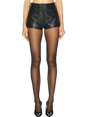 Norma Kamali High Waisted Short - Black