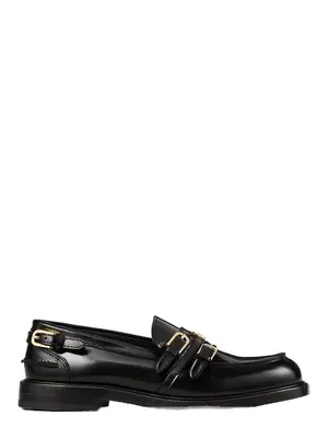 Sandro Buckle Loafers - Black