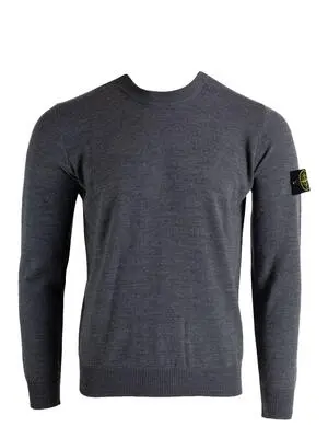 Stone Island Wool Crewneck Sweater - Grey