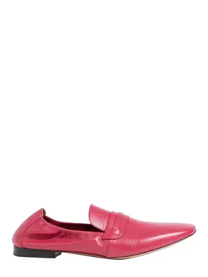 MALONE SOULIERS Jamie Leather Loafers - Fuchsia