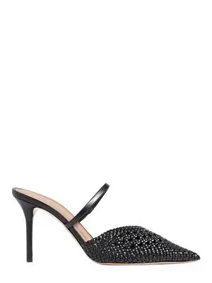 MALONE SOULIERS Marla 85 Woven Leather Mules - Black