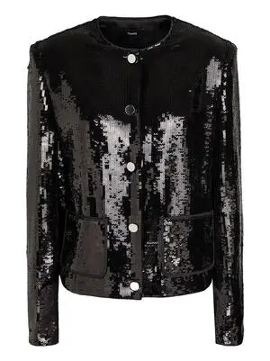 THEORY Sequined Satin Jacket