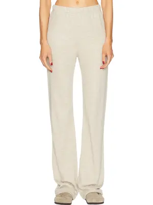 Eterne Straight Leg Sweatpant - Heather Oatmeal