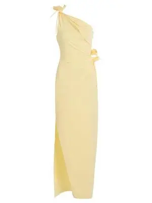 Coperni Coperni Asymmetric Gown Yellow