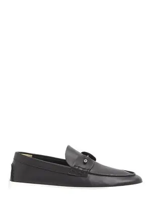 CHRISTIAN LOUBOUTIN Chambeliboat Leather Loafers Black