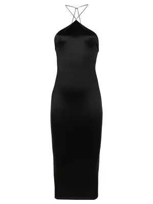MAISON CLOSE French Kiss Open-back Midi Dress - Black